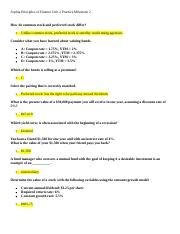 Sophia Principles Of Finance Unit 2 Practice Milestone 2 Docx Sophia