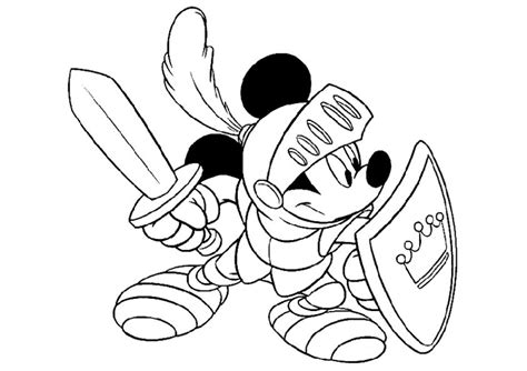 Topolino Guerriero Da Colorare Scarica Stampa O Colora Subito Online