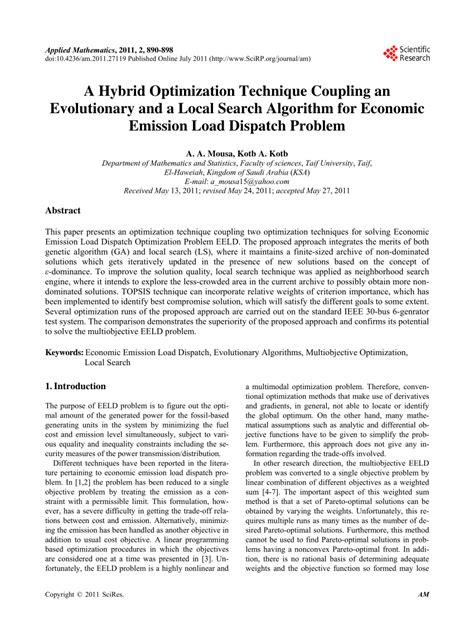 pdf a hybrid optimization technique coupling an evolutionary and a local search algorithm for