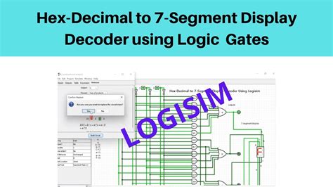 Logisim Simulation 3 Hex Decimal To 7 Segment Display Decoder Using