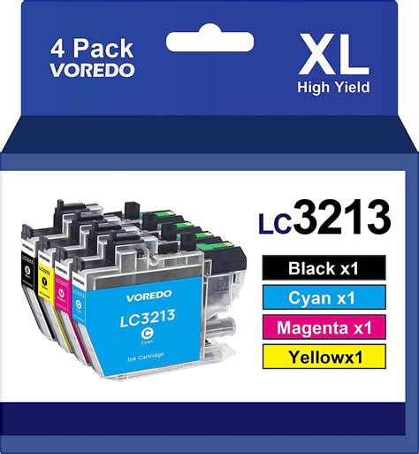4er Pack LC 3213 LC 3211 Patronen Kompatibel für Brother LC3213 LC 3213