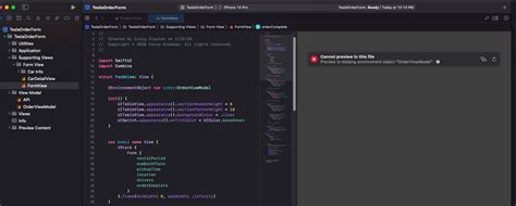 chapter 4 formview cant preview · issue 3 · packtpublishing swiftui projects · github