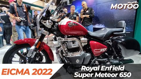 Royal Enfield Super Meteor 650 No Brasil Live No EICMA 2022 YouTube