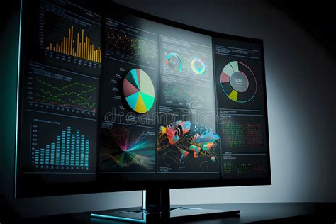 A Computer Screen Displaying Multiple Financial Reports And Graphs And