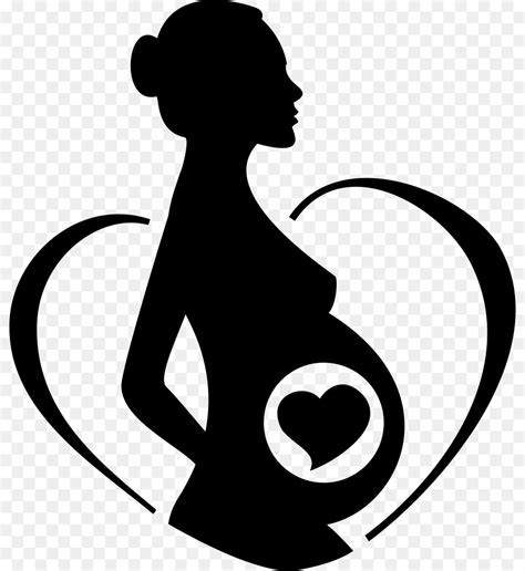 Pregnancy Woman Silhouette Clip Art Cartoon Pregnant Women Vector 69160