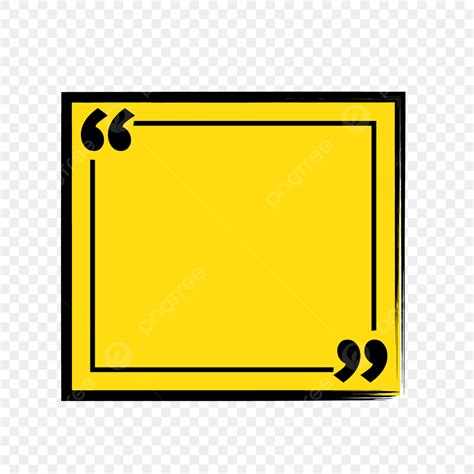 Quote Box Clipart PNG Images Quote Text Box Vector Label Banner Quote