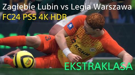 EA SPORTS FC 24 Zagłębie Lubin vs Legia Warszawa PS5 4K HDR gameplay