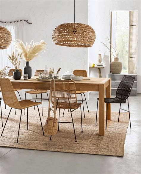 Une déco bohème autour du rotin My Blog Deco Boho dining room
