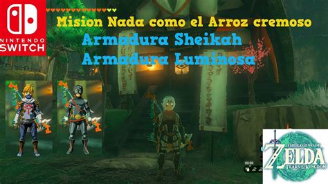 Nada Como El Arroz Cremoso Armadura Sheikah Y Luminosa The Legend Of