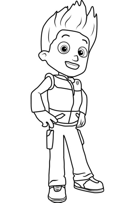 Coloriage Pat Patrouille Ryder T L Charger Et Imprimer Gratuit Sur 3960