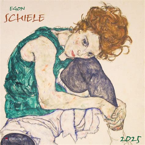 Calendrier Mural 2025 Egon Schiele Dessin Art Nouveau Expressionniste