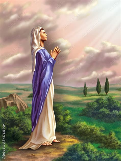 Virgin Mary Stock Illustration Adobe Stock