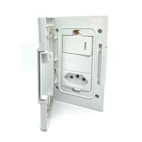 Tomada A Interruptor Paralelo Embutir A Prova D Agua Ip Area