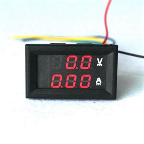 Rouge led Numérique DC Voltmètre Ampèremètre DC 0 100 V 100A Tension