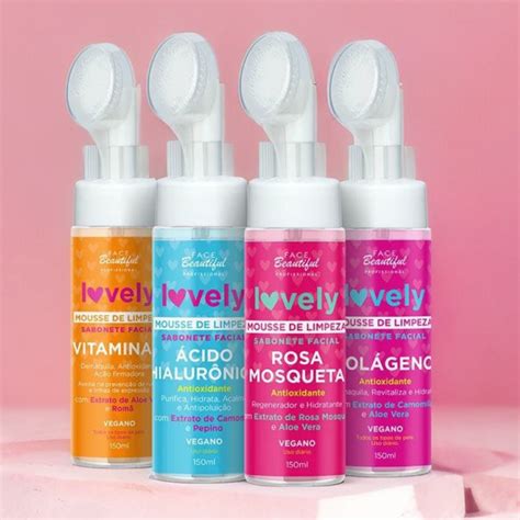 Mousse de limpeza sabonete facial Vitamina C colágeno e rosa