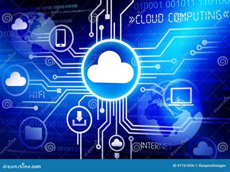 Data Cloud Computing Electronics Information Communication Concept