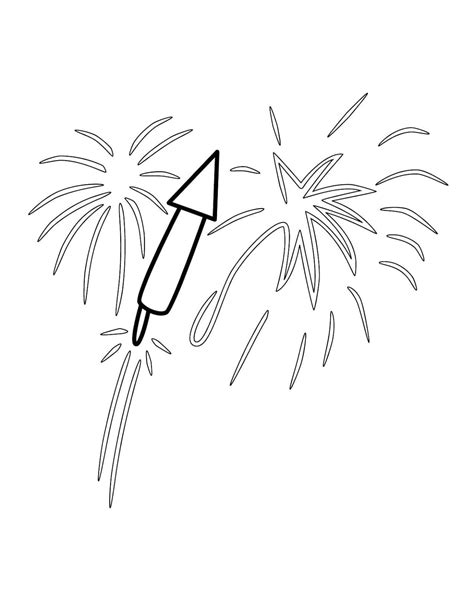 Desenhos De Fogos De Artif Cio Muito Lindos Para Colorir E Imprimir