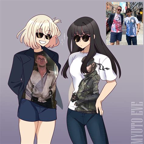 Nishikigi Chisato Inoue Takina Naked Snake Driver And Kojima Hideo