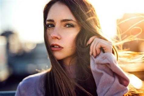 Face Sunlight Women Outdoors Women Px Model Portrait Depth Of