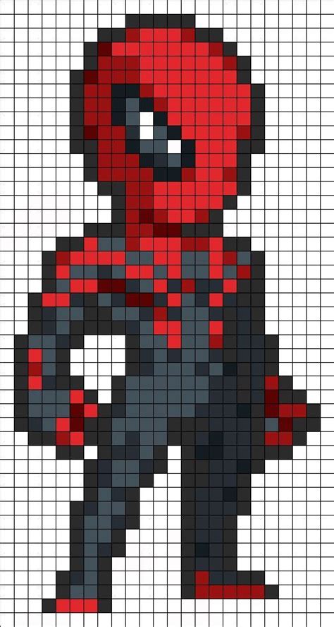 Superior Spider Man Pixel art Dibujos en cuadricula Arte píxeles