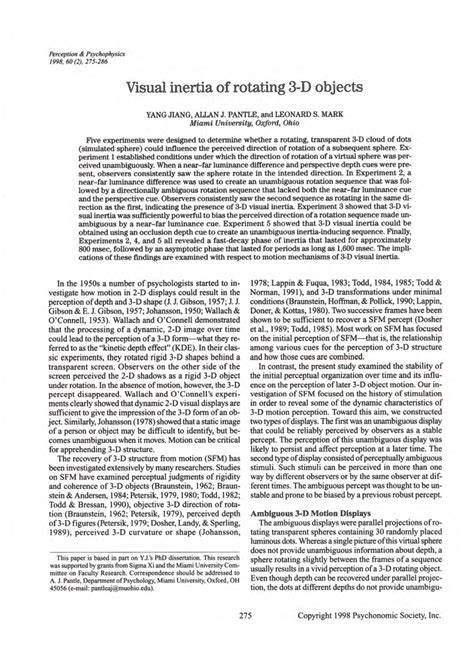 pdf visual inertia of rotating 3 d objects
