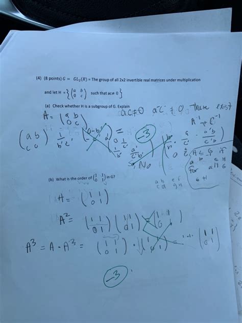 solved 4 8 points g gl2 r the group of all 2x2