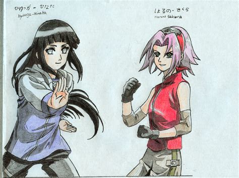 RQ Hinata Hyuuga And Sakura Haruno Naruto By BlackLeatheredOokami On