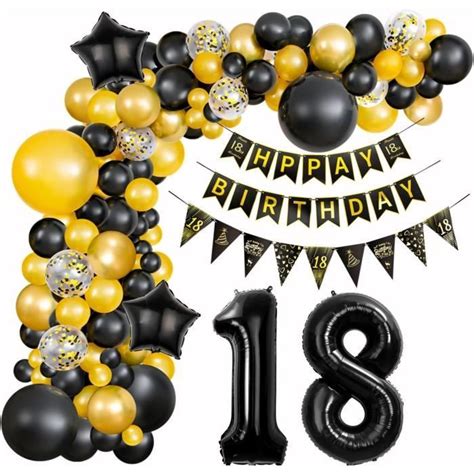 Decoration Anniversaire 18 Ans Garcon Ballon 18 Ans Décorations