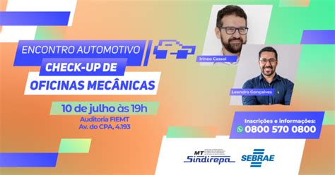 ENCONTRO AUTOMOTIVO CHECK UP DE OFICINAS MECÂNICAS em Cuiabá Sympla