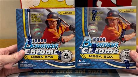 NEW 2023 BOWMAN CHROME MEGA BOX OPENING RARE GOLD AUTOGRAPH BOOM
