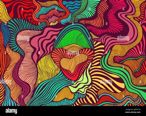 Líneas abstractas motley arte patrón color multicolor arco iris