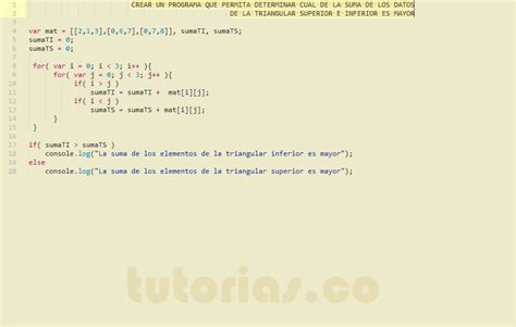 Arrays Javascript Suma Mayor Entre Triangulares De Matriz Tutorias Co