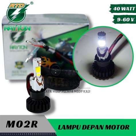 Jual Lampu Utama Led Rtd M02R Senja Melon H6 H4 40 Watt Ac Dan Dc 2