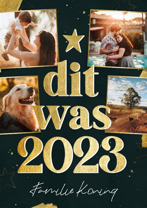 Collagekaart Terugblik Dit Was Met Vier Kaartje Go