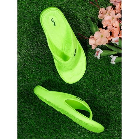 Buy Yoho Women Floats Soft Slippers With Mild Acupressure Green Online