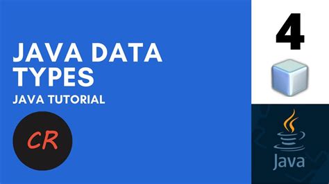java tutorial 4 java data types and variables 2020 youtube