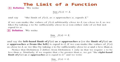 the limit of a function home calculating limits using the limit laws [ppt powerpoint]