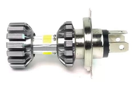 Foco Led Cob 8 Caras Para Moto H4 Carcaza Plata MercadoLibre