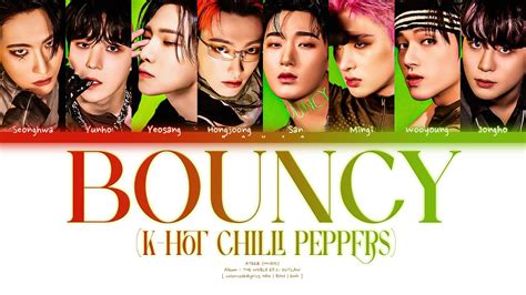 Ateez Bouncy K Hot Chilli Peppers Colorcodedlyrics By