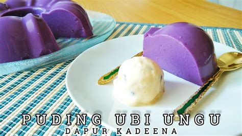 Cara Membuat Puding Ubi Ungu Super Lembut YouTube