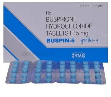 Mg Buspirone Hydrochloride Tablets Ip For Hospital At Rs Pack In