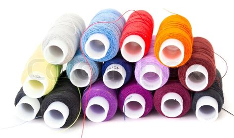 Multi Colored Threads Of A Mouline Stock Image Colourbox