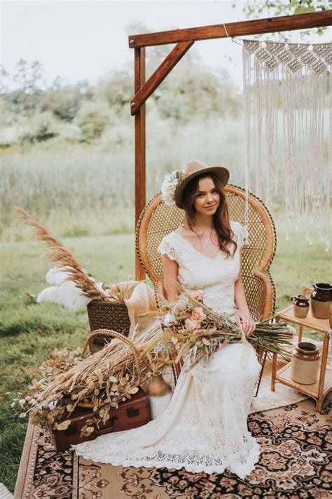 Naked Tipi Wedding Ideas Bohemian Ethereal Peacock Chairs