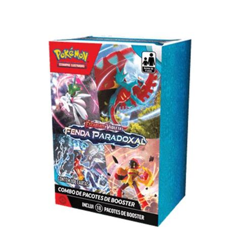 Pokemon Mini Box Booster Ev Fenda Paradoxal Copag Deck De Cartas