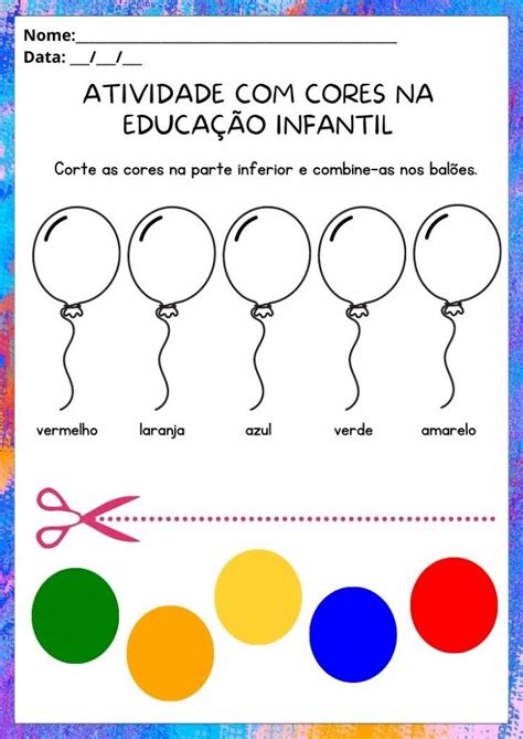 Atividades Cores na Educação Infantil