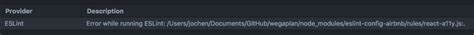 Node Js Eslint Error Cannot Find Modle Es Lint Plugin Jsx A Y