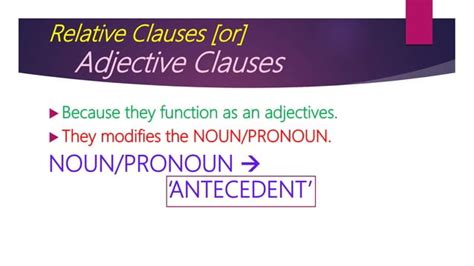 Defining And Non Defining Relative Clauses PPT