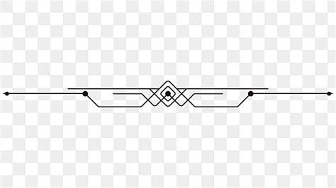 Lines Divider Vector Art PNG Black Decorative Line Divider Dividing