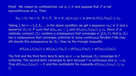 math400 functional analysis section 1 1 the arzela ascoli theorem part 2 youtube