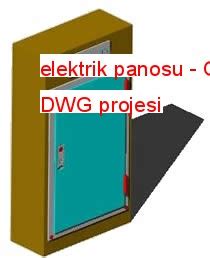 Proje Sitesi Elektrik Panosu Autocad Projesi
